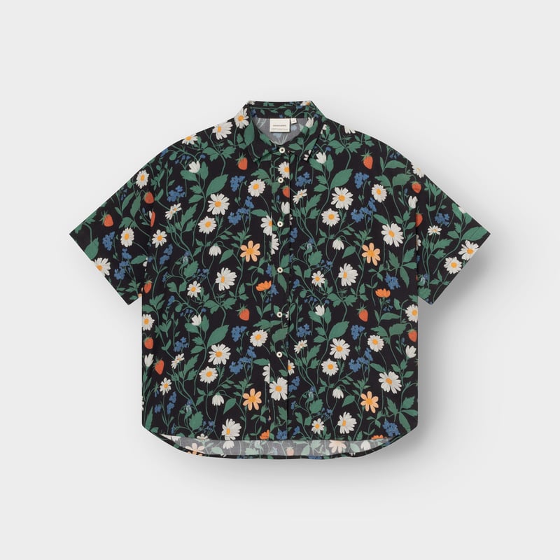 DEDICATED - Shirt Alsvik Strawberry Field Black
