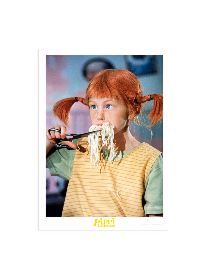 Poster Pippi Longstocking - Pippi hugs - Astrid Lindgren