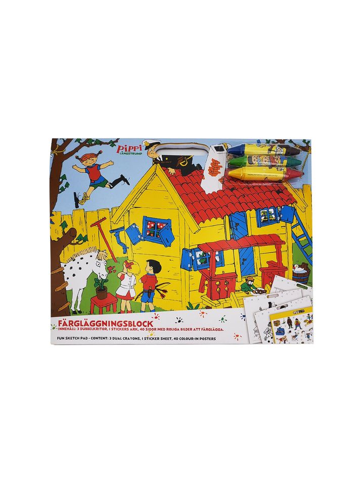 Poster Pippi Longstocking - Pippi hugs - Astrid Lindgren