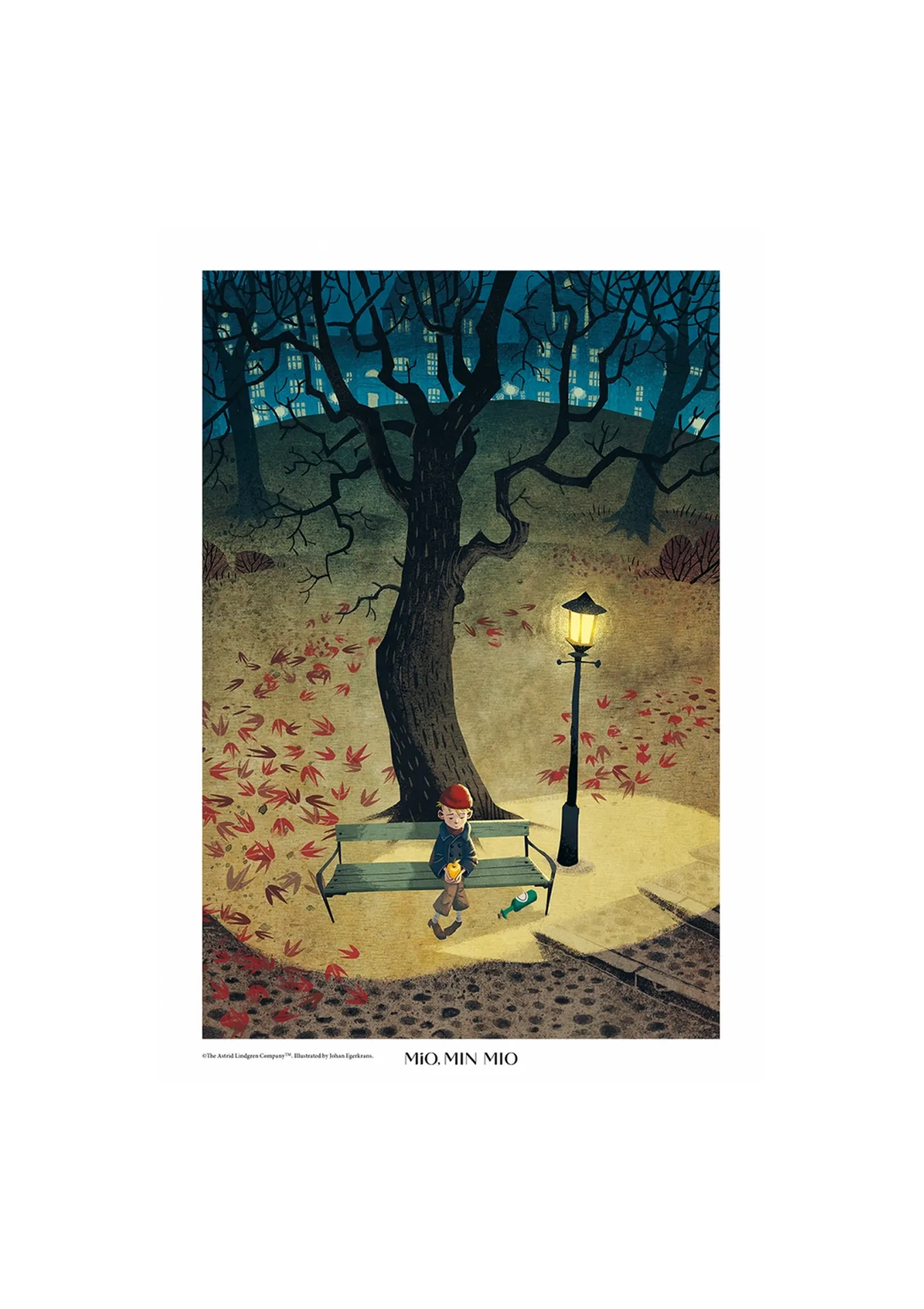 Poster Mio, min Mio - Tegnérlunden - 21x30 cm - Astrid Lindgren