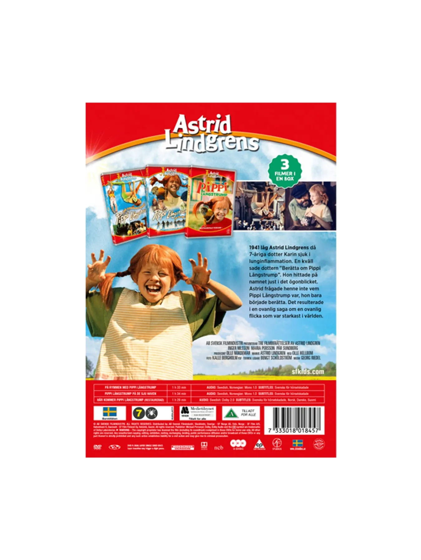 DVD Pippi Långstrump Samlingsbox - Astrid Lindgren