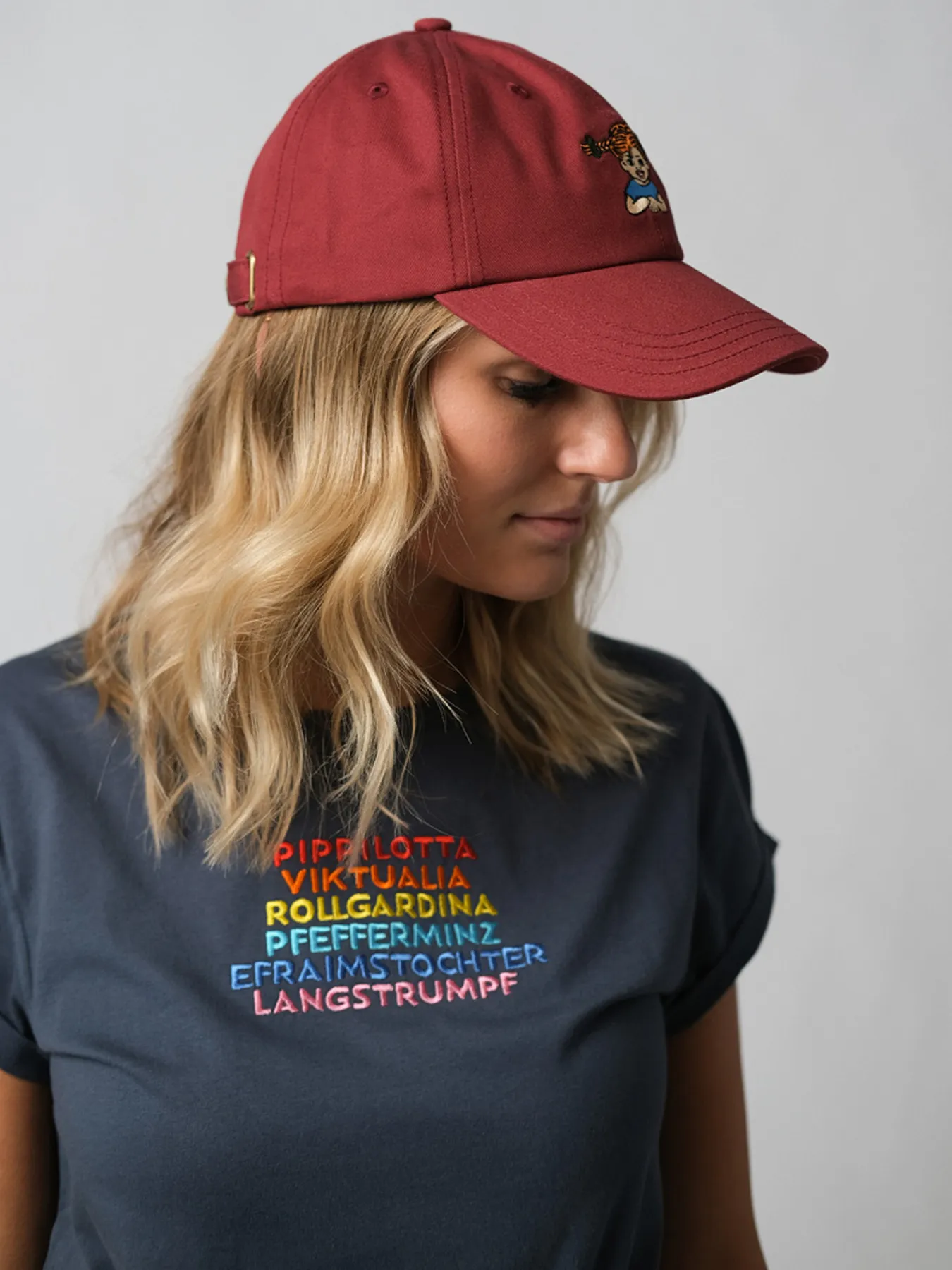 Dad cap Pippi Longstocking - Red - Astrid Lindgren