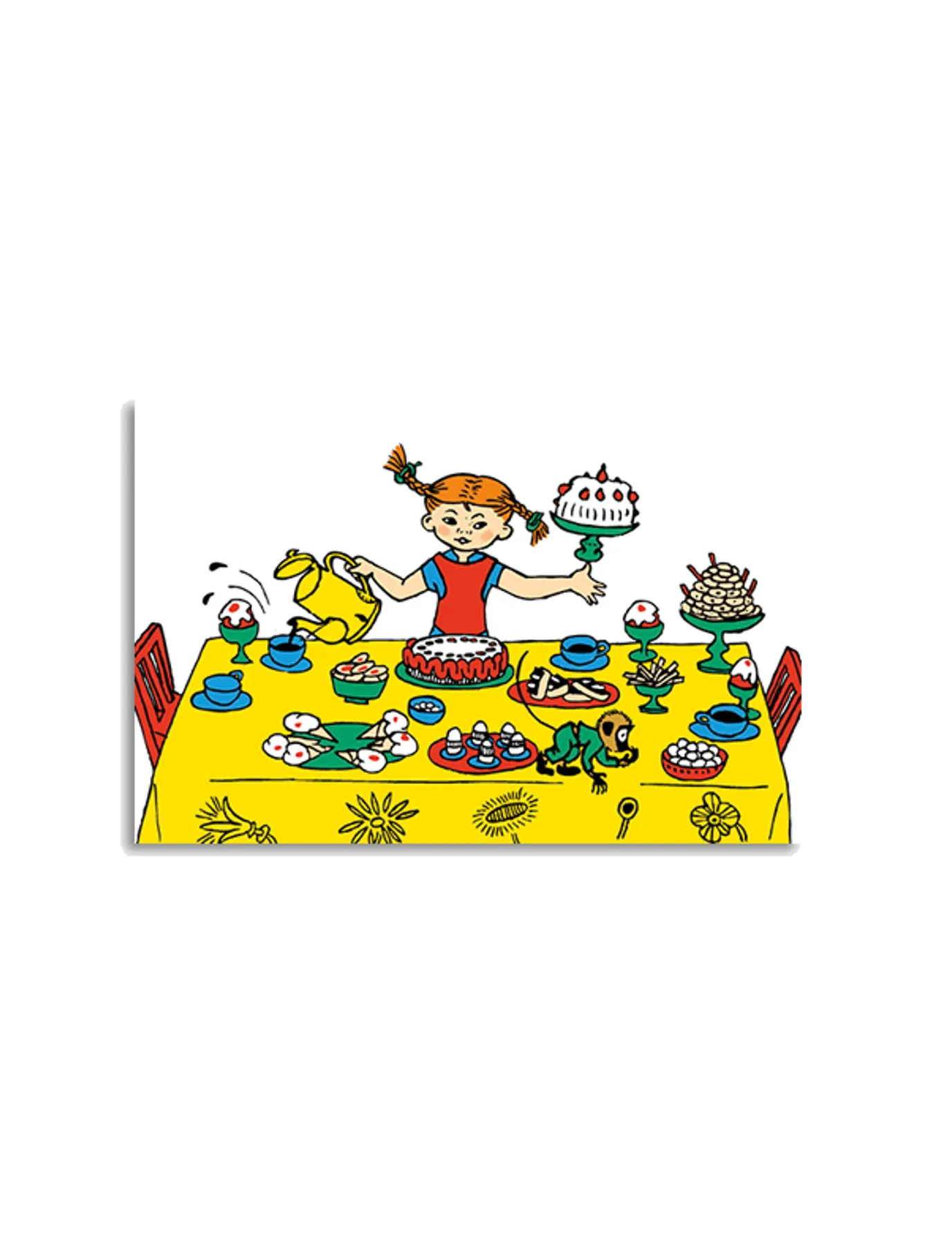 Canvas - Pippi Longstocking at Birthday Party - Astrid Lindgren